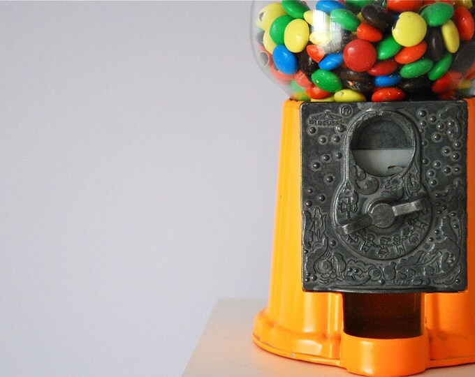 Neon Orange Gumball Machine - Etsy