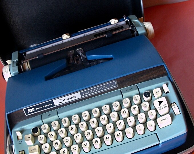 Smith Corona Coronet Automatic 10 Blue Electric Typewriter - Etsy