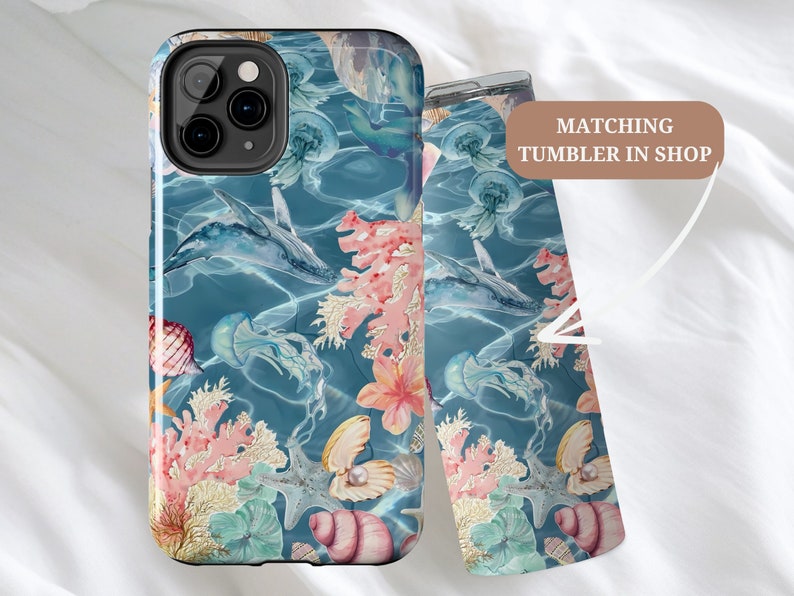 Ocean Collage Ocean Sea Shells Phone Case Under the Water Phone Case ...