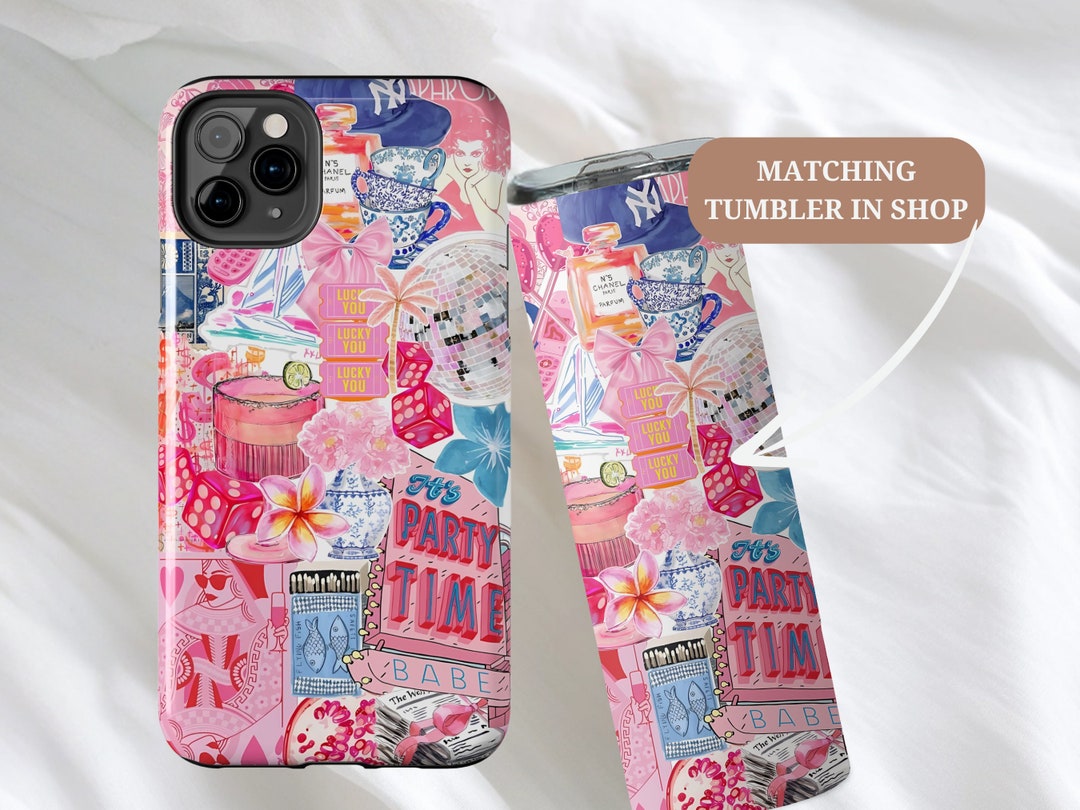 Pink Downtown Girl Phone Case Cute Trendy Collage Girly Phone Case ...