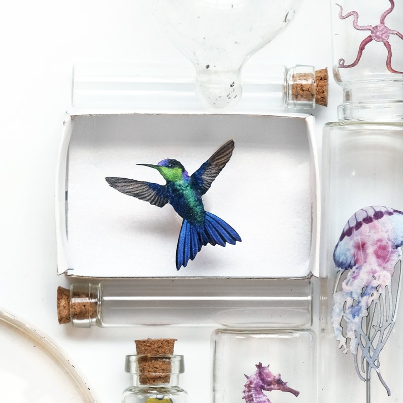Tiny Paper Creatures Insects and Marine Life, Realistic Double-sided ...