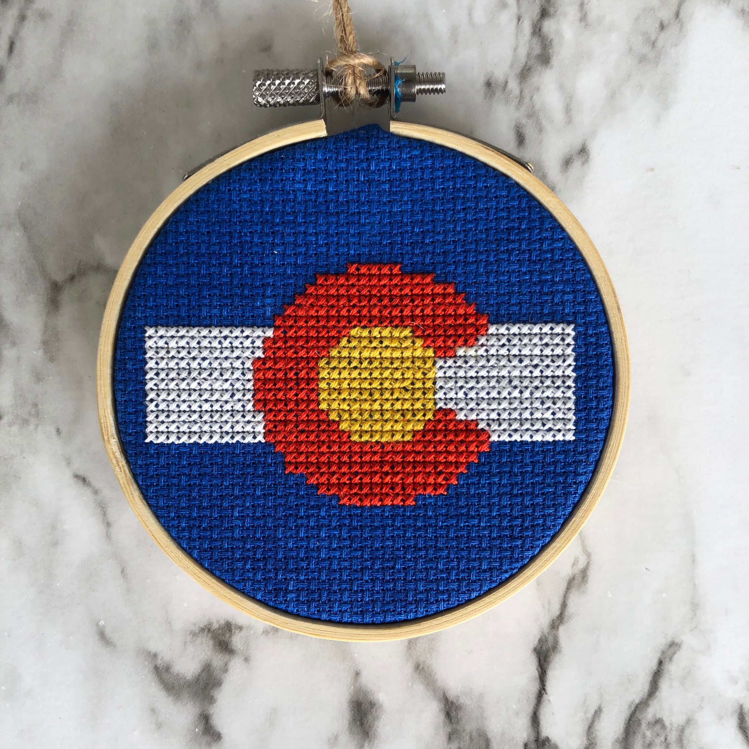 Colorado Flag - Small Cross Stitch (ornament) - Etsy