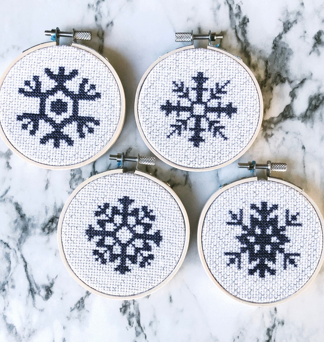 Snowflake Small Cross Stitch/ornament Pattern - Etsy