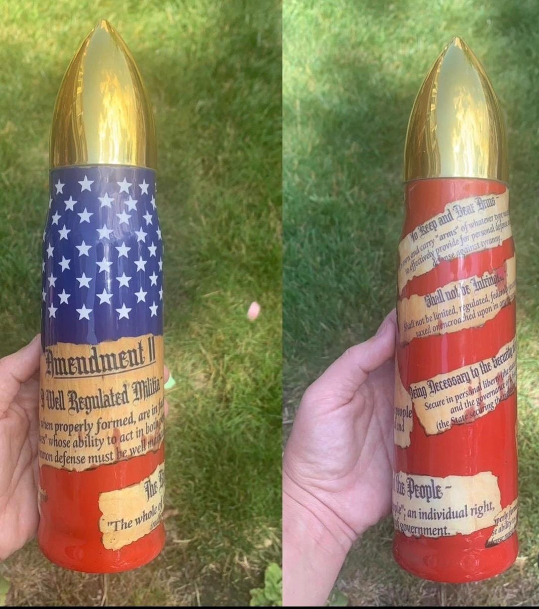 2nd Amendment Bullet Tumbler, Custom Tumbler, Second Amendment - Etsy