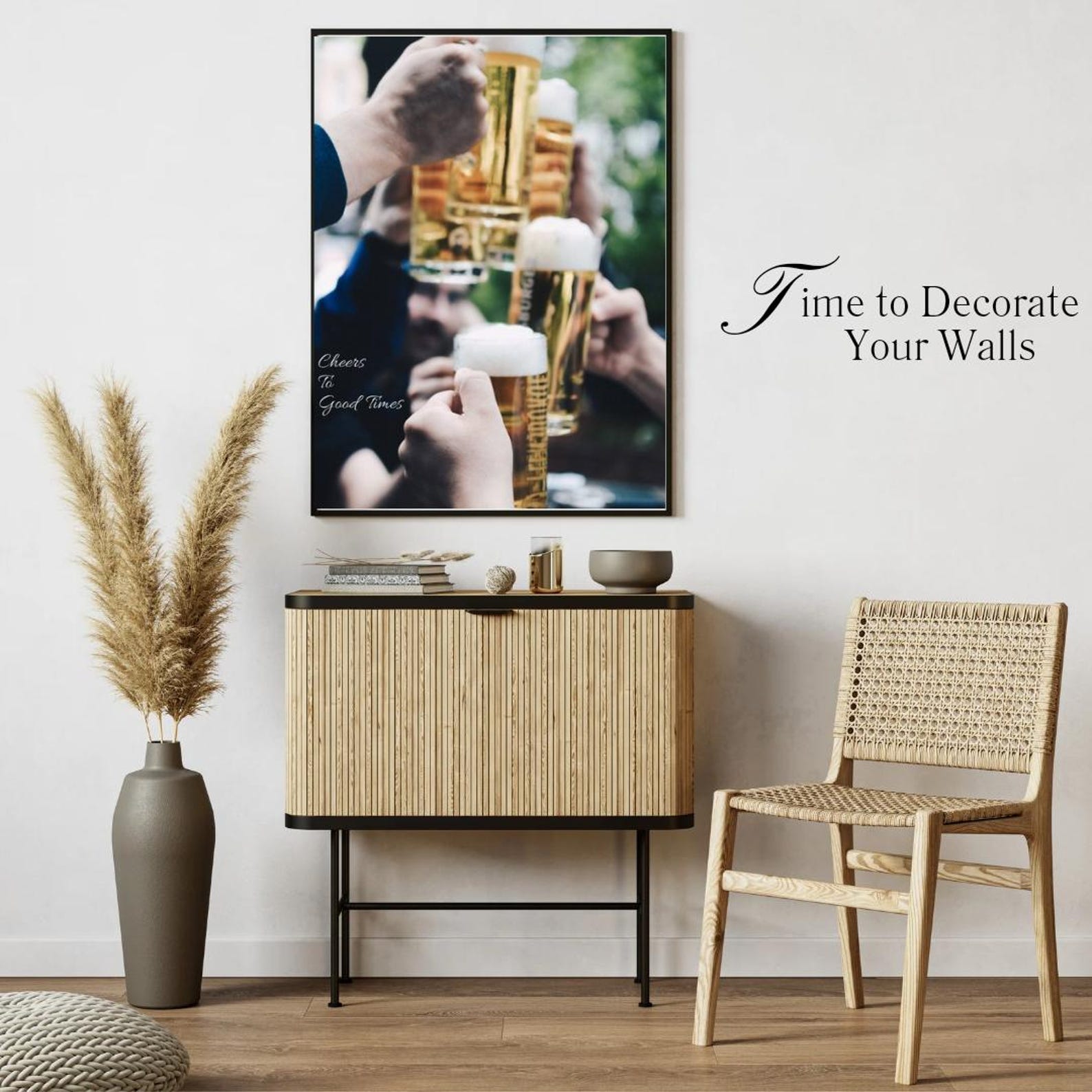 Cheers to Good Times Digital Download, Print at Home Poster, Friendship ...