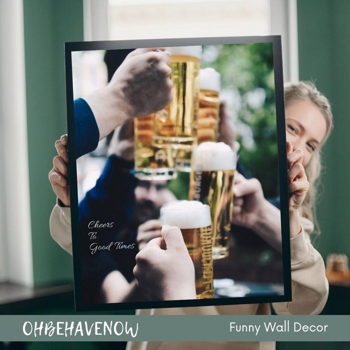 Cheers to Good Times Digital Download, Print at Home Poster, Friendship ...
