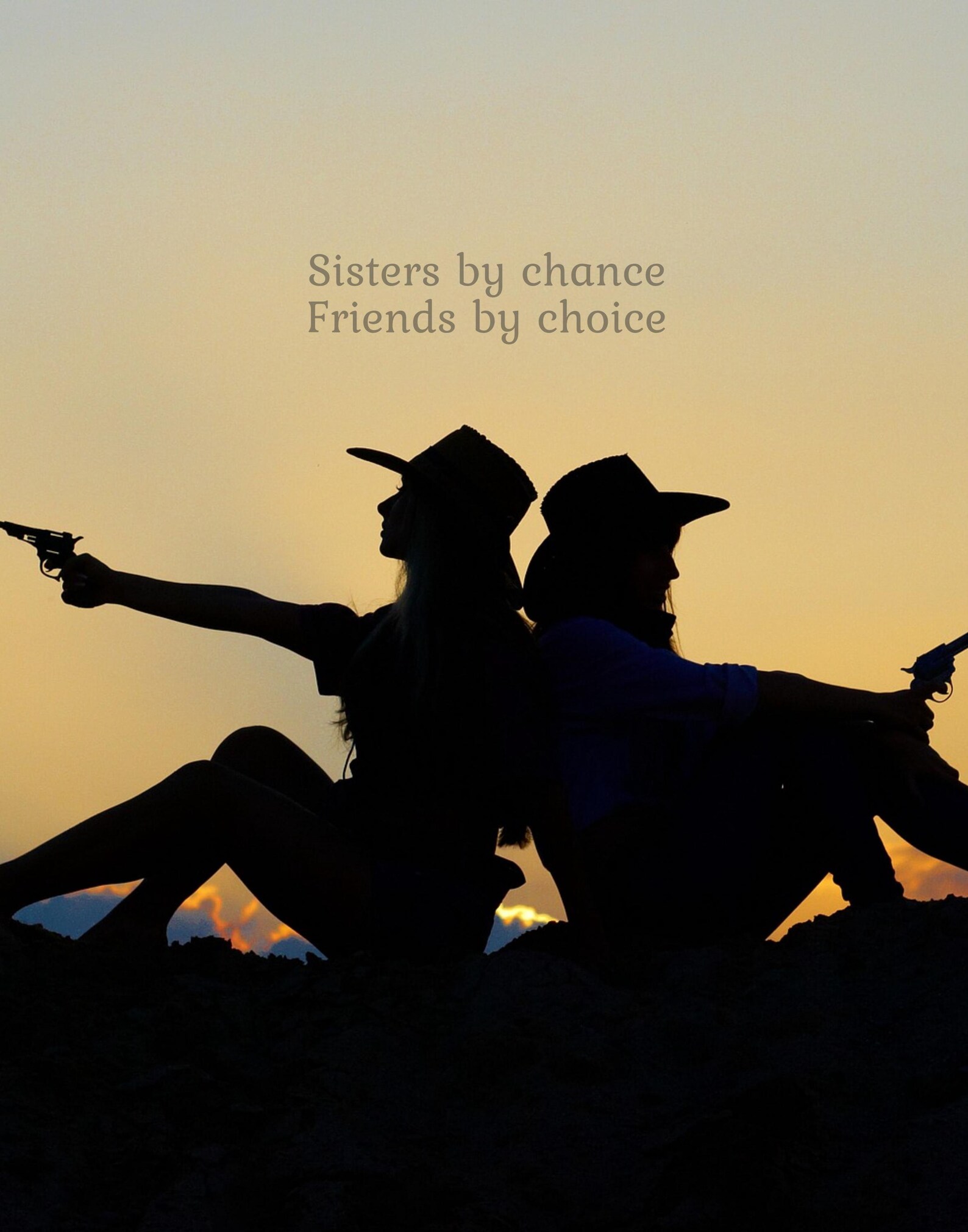 Sisters by Chance Friends by Choice Digital Download, Cowgirl Wall Art ...