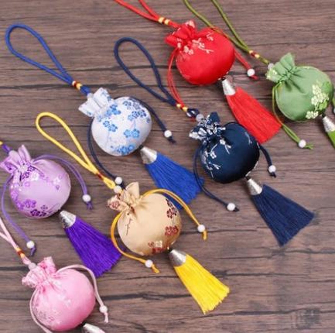 Handmade Mini Korean Lucky Bag Keychain |traditional Knot With ...