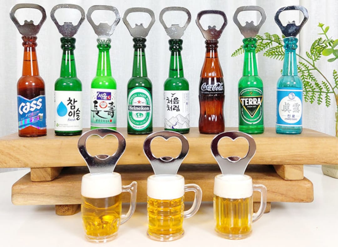 Cute Kawaii Bottle Openers - Korean Beers & Soju Bottle - Cass/ Terra ...