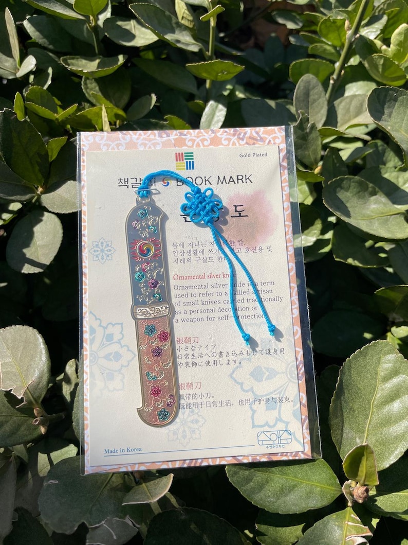 Korean Tradition Pattern Bookmarks/ Metal Bookmark /gold Color / Korean ...
