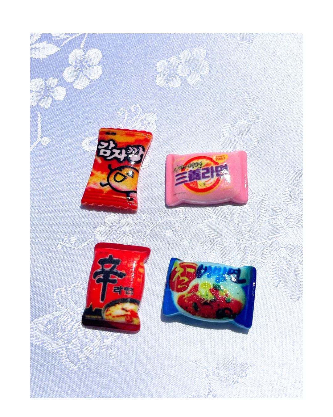 Korean Snack Fridge Magnets – Shin Ramyun, Bibimmyeon, Samyang Ramen ...