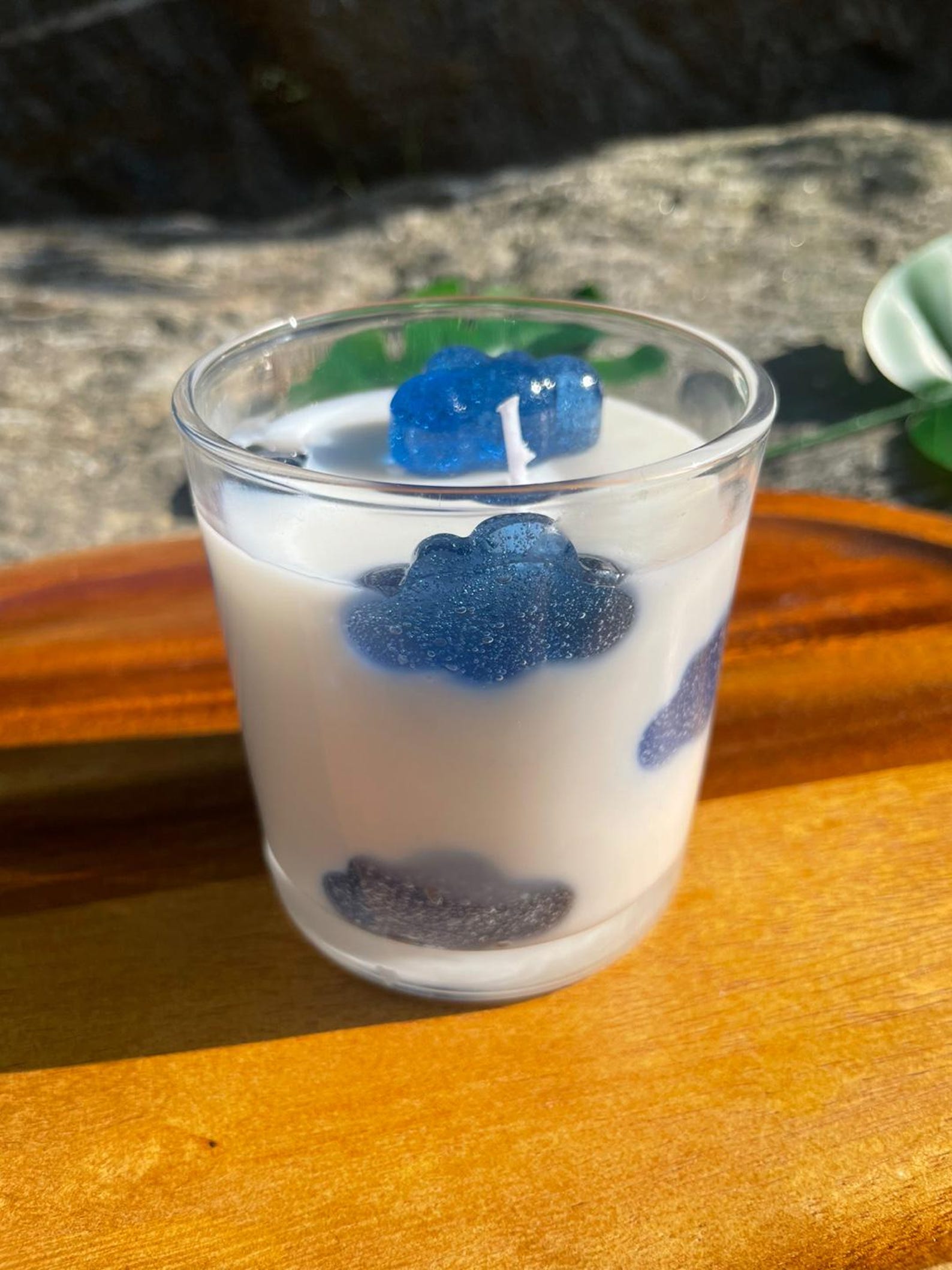 Cloud Candle | Gel Wax Candles | Gel Candle | Handmade Gift | Blue Sky ...