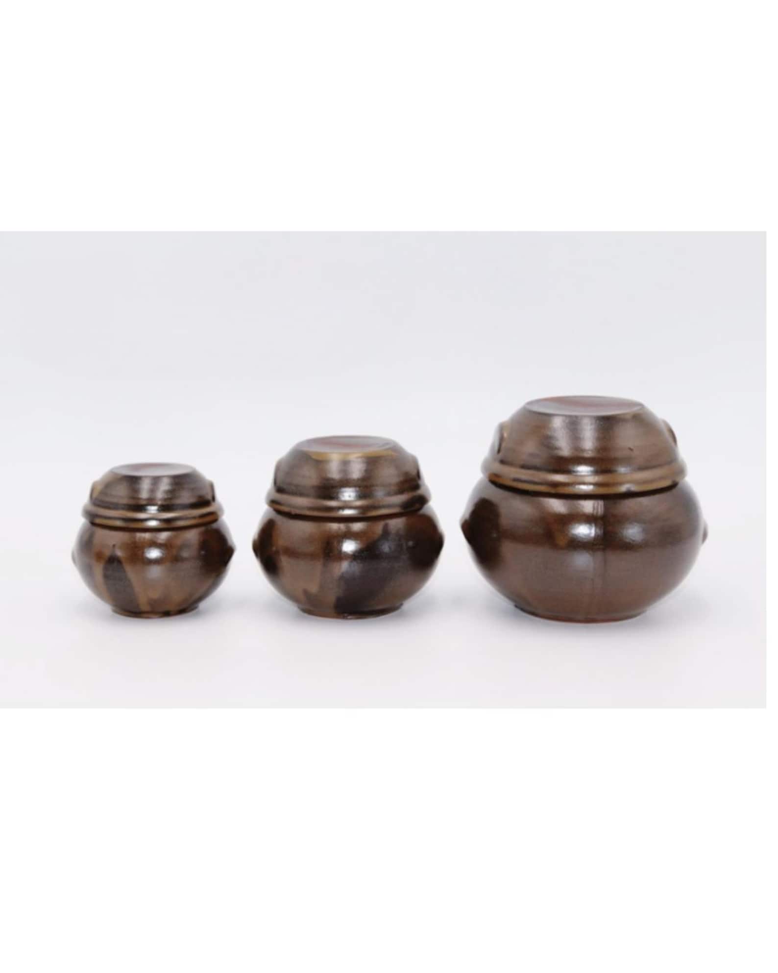 Korean Jabak Onggi – Egg-shaped Clay Pot With Vintage Lid, Kimchi ...