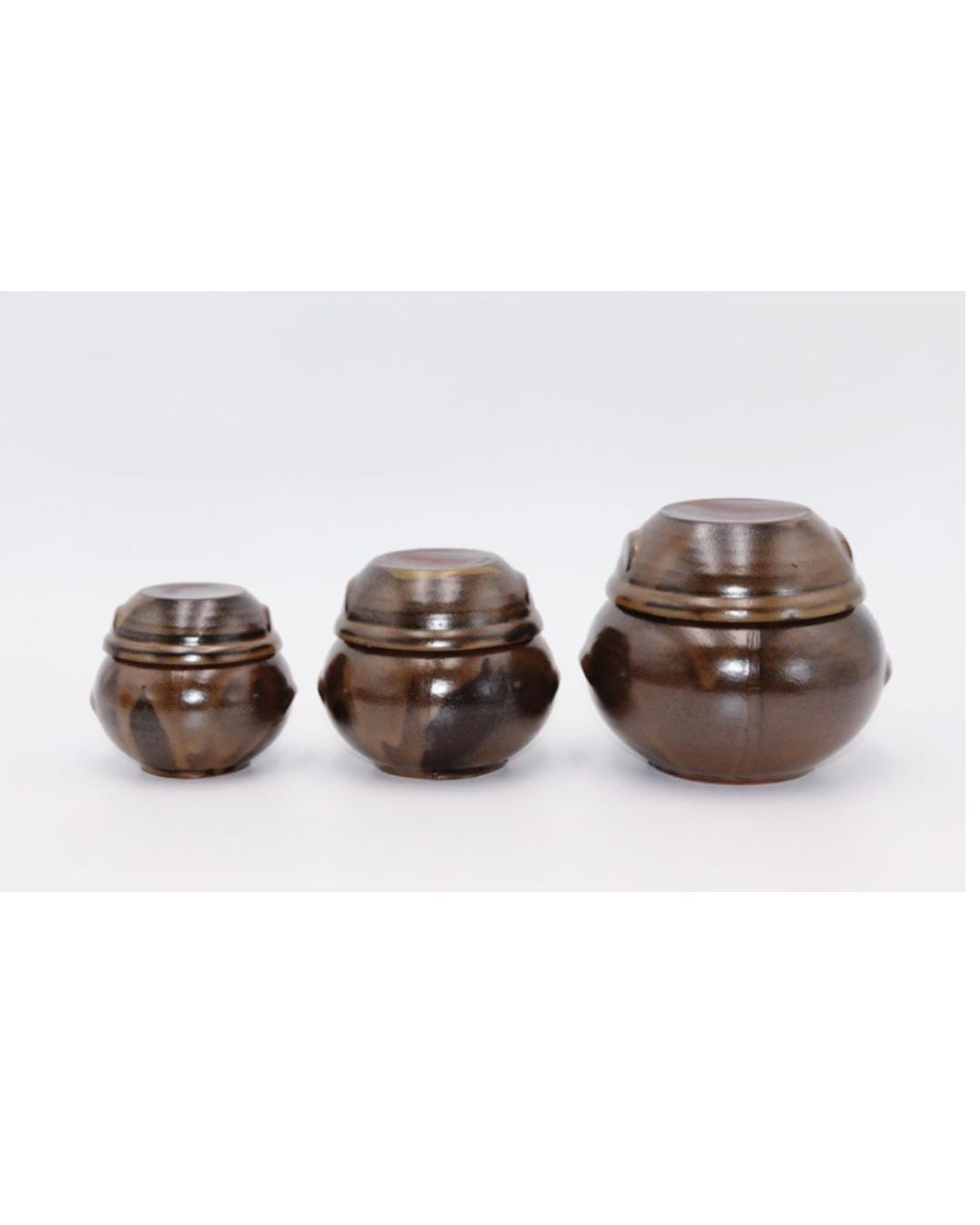 Korean Jabak Onggi – Egg-shaped Clay Pot With Vintage Lid, Kimchi ...