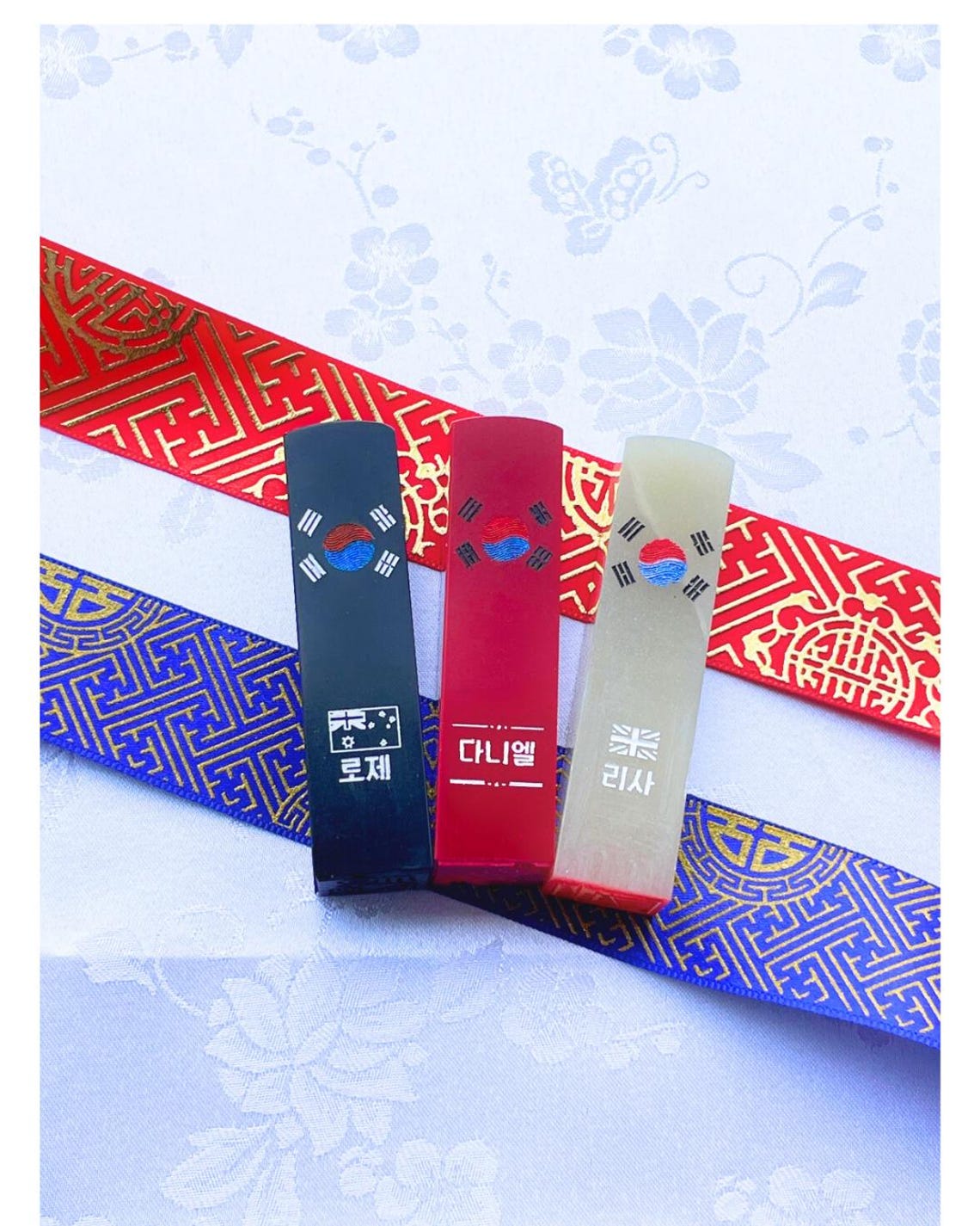 Custom Korean Seal Stamp With Korean Flag Design – Personalized Name ...