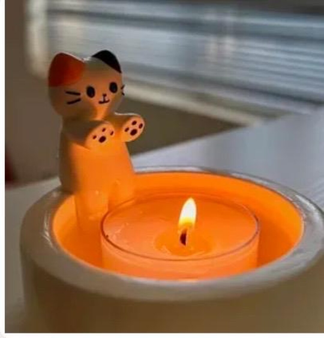 Candle Holder With Cat | Cute Candle Holder | Candle Holder |candle ...