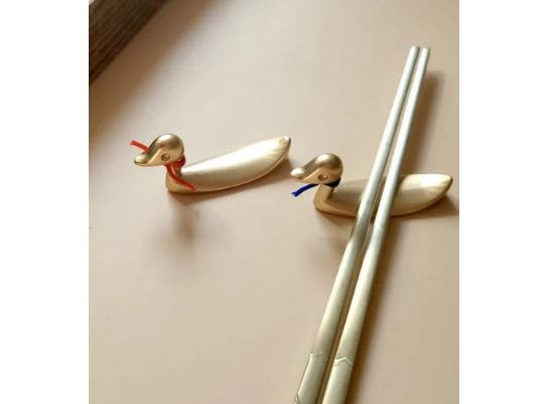 Korean Traditional Bangjja Chopstick Holder - Goose Chopsticks Holder ...