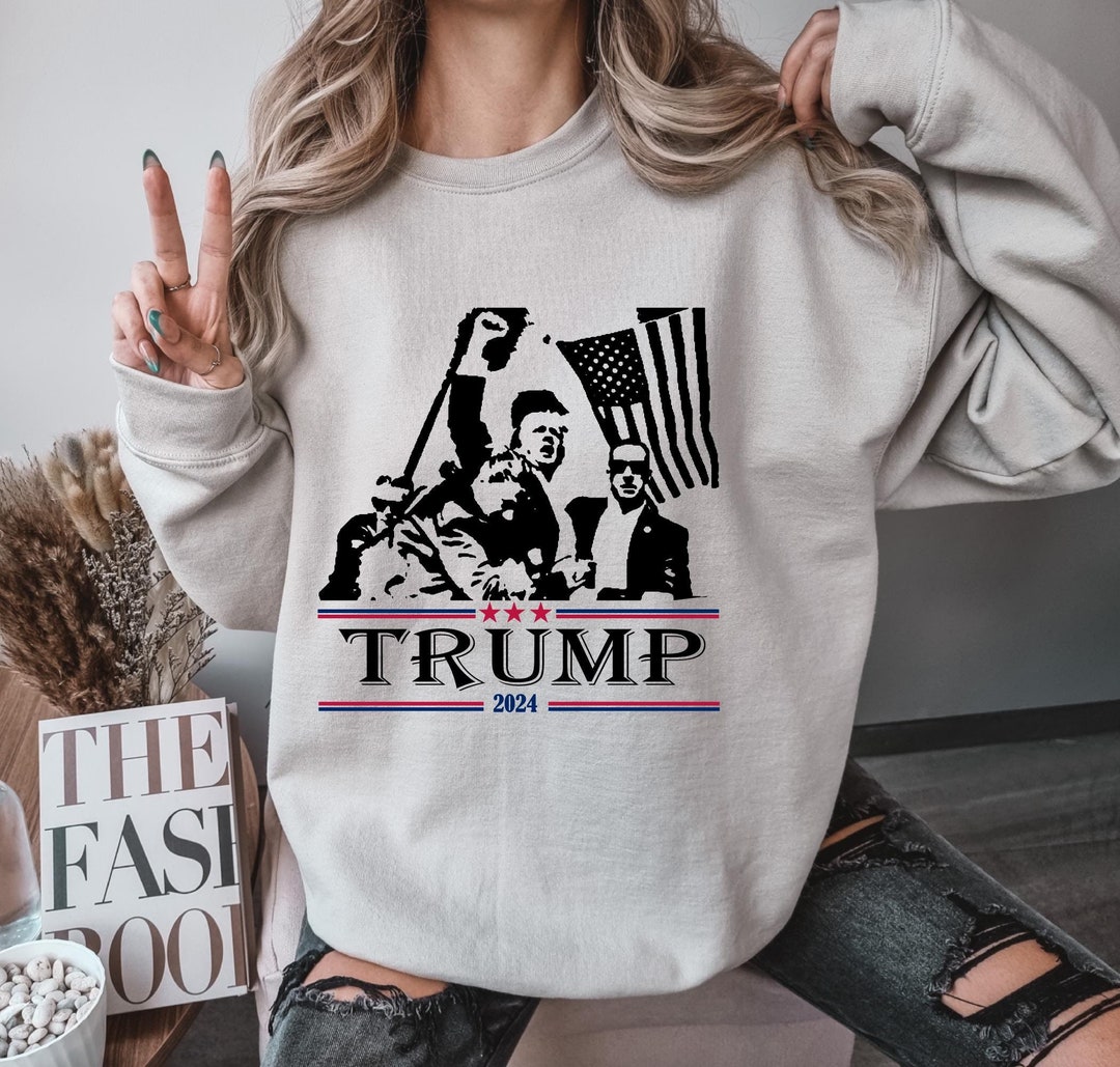 Trump Fight Shirt God Bless Trump Shirt, President Trump Shirt, Support ...