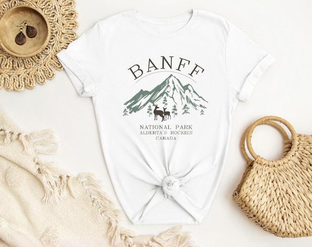 Banff National Park T-shirt | Vintage Canadian Rockies Tee | Lake ...