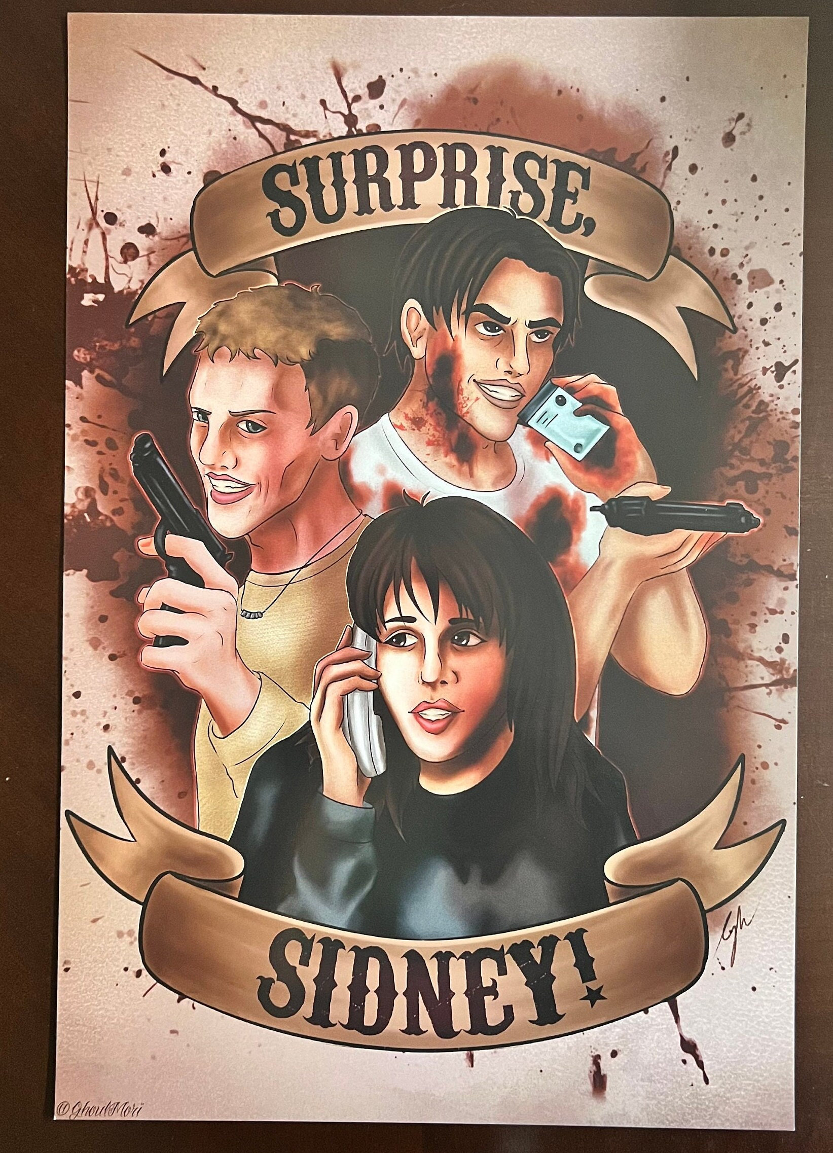 12x18 SCREAM Art Print-billy Loomis, Stu Macher, Sidney Prescott ...
