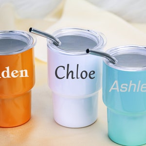 2oz/5oz/7oz Personalized Mini Tumblers, Bridesmaids Gifts, Wedding ...