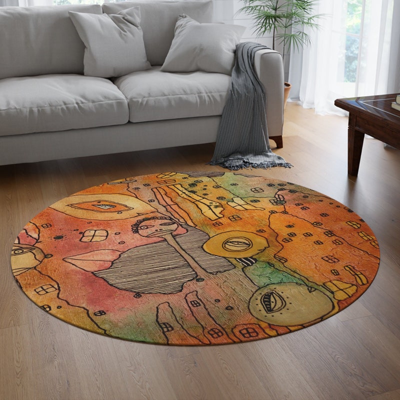 Half Circle Rug - Etsy