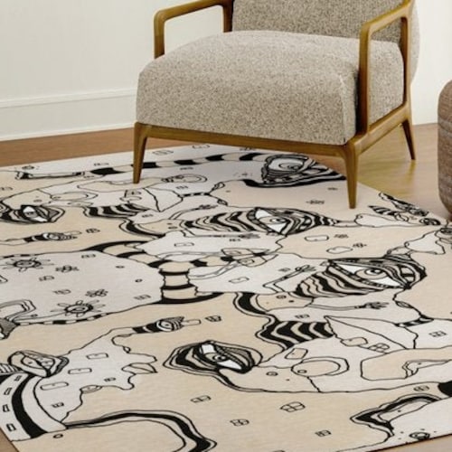 Funky Psychedelic Face Carpet Area Throw Rug Artist Abstract - Etsy