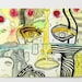 Colorful Abstract Bath Mat Psychedelic Contemporary Microfiber Mat Boho ...