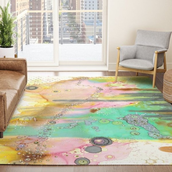 Rainbow Carpet - Etsy