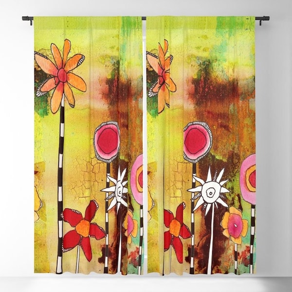 Colorful Curtains - Etsy