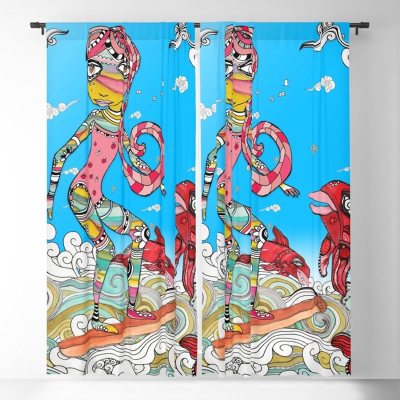 Surfer Curtains - Etsy