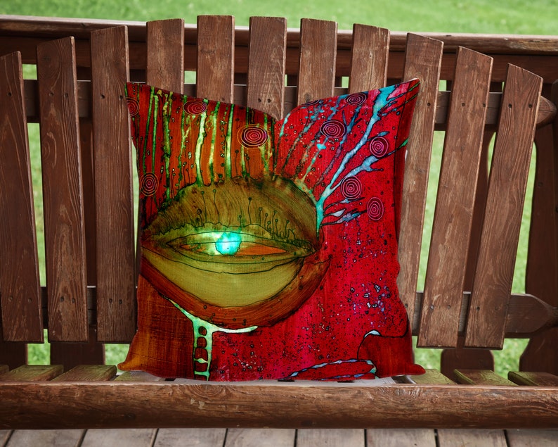 Abstract Outdoor Patio Colorful Artist Pillows DOUBLE SIDED | Etsy