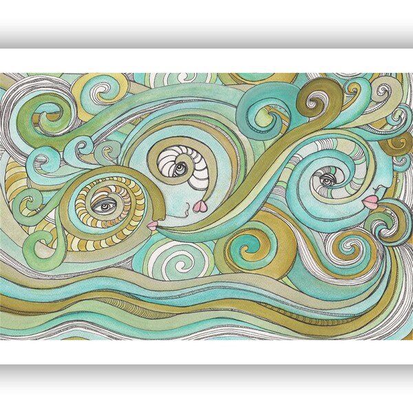 Whimsical Beach Art - Etsy