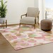 Unique Rug Pink Floral Abstract Area Artist Carpets Fun Painting on ...