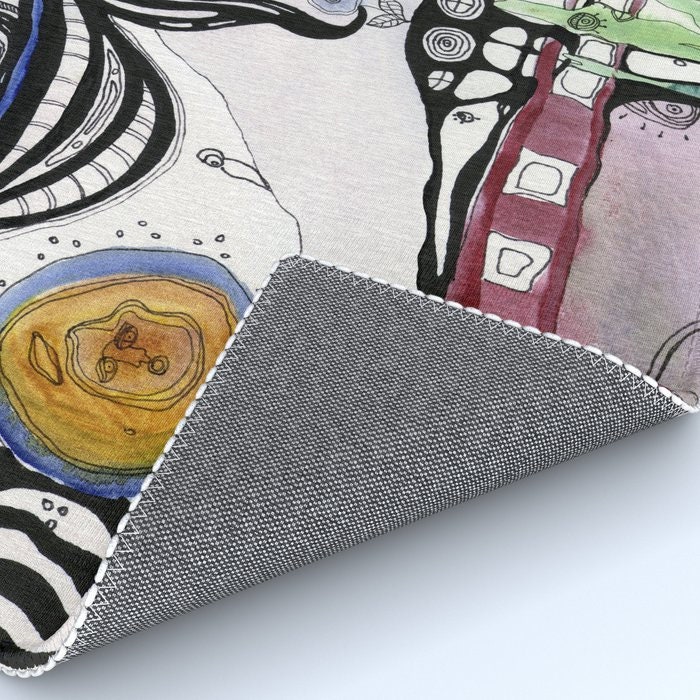 Psychedelic Carpet Abstract Artwork Area Rugs Artist Modern | Etsy