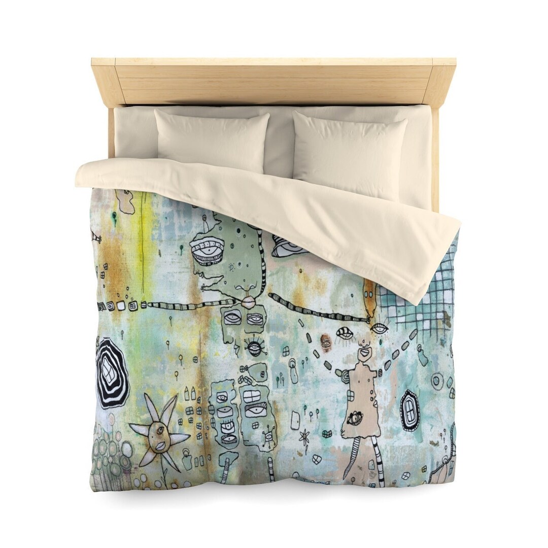 Duvet Covers Whimsical Abstract Art Unique Work Painting Home Decor ...