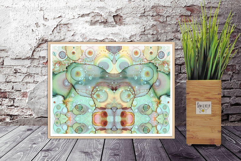 Abstract Mermaid Art Print Downloads Printable Art Painting Print Wall ...