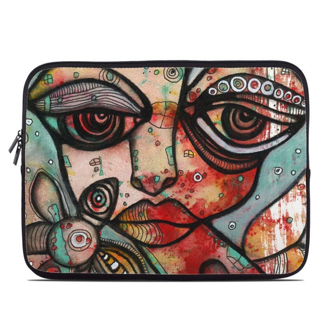 Psychedelic Computer Sleeve Tablet Sleeve Abstract Sleeve Faces Flower ...