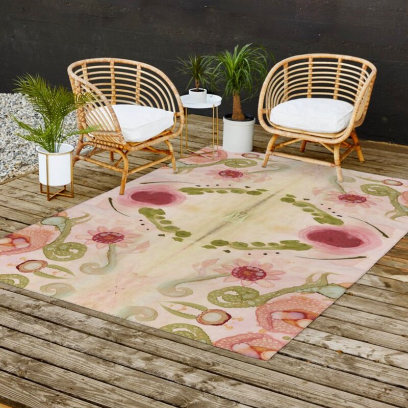 Floral Rug - Etsy