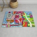 Area Rug Psychedelic Trippy Carpets Colorful Fun Eclectic Outsider Art ...