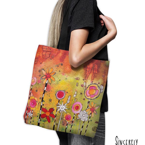 Hand Painted Bag - Etsy