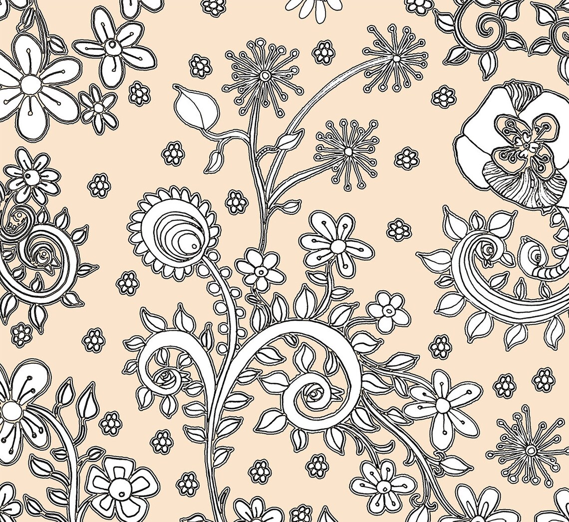 Beautiful Floral Birds Window Curtains in Beige Sheer - Blackout ...