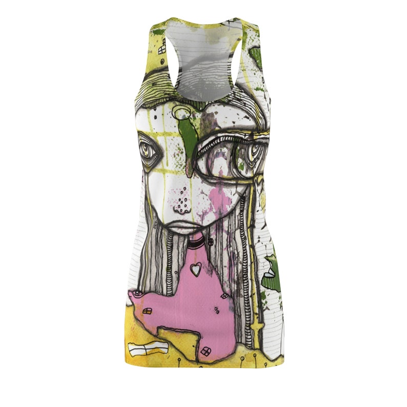 Racerback Dress Goth Girl Women's Dresses Clothing Colorful Fun Unique ...