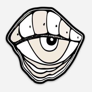 Collectable Vinyl EYE Stickers - 4 Pack of Unique Artist Bumper ...