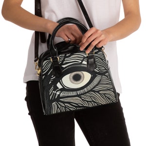 Big Eye Shoulder Handbag Gothic Purse Bag Unusual Designer Cruelty Free ...