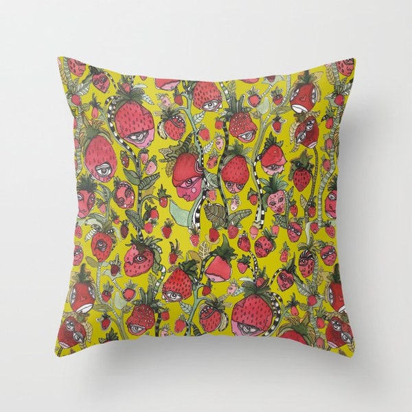 Strawberry Shaped Pillow - Etsy