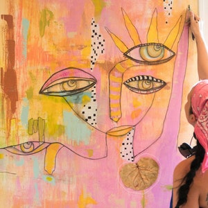 Maximalist Area Rugs Weird Colorful Art Carpet Accent Area Throw Rug ...