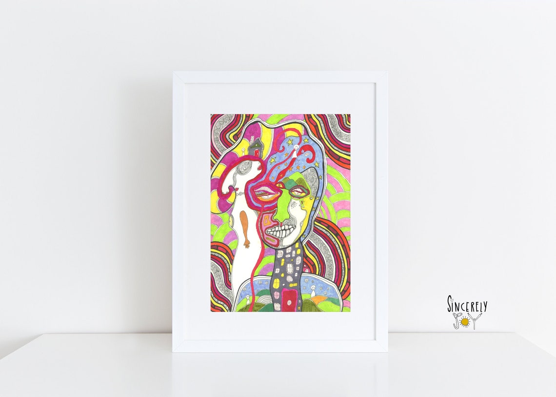 Colorful Art Print Downloads Original Wall Art Prints Abstract - Etsy