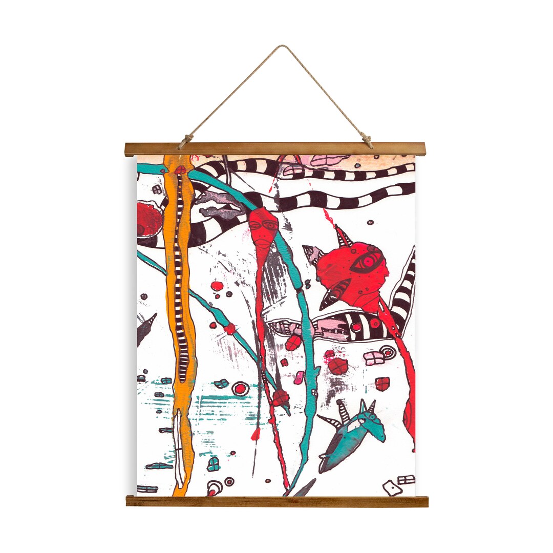Whimsical Miro Tapestry Wall Decor Ideas Original Abstract Art Painting ...