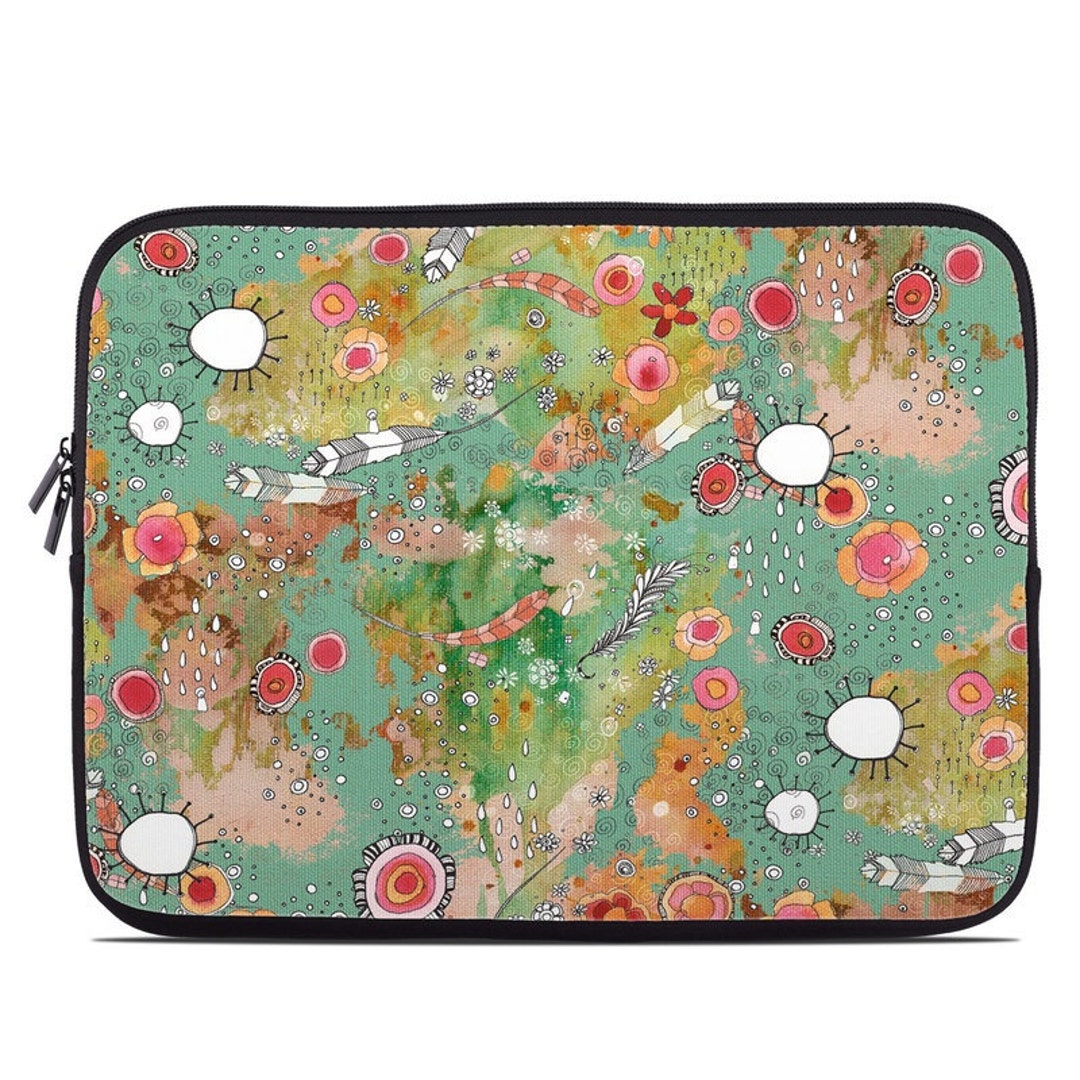 Boho Feathers Art Laptop Computer Bag * 'feathers Flowers' Colorful ...